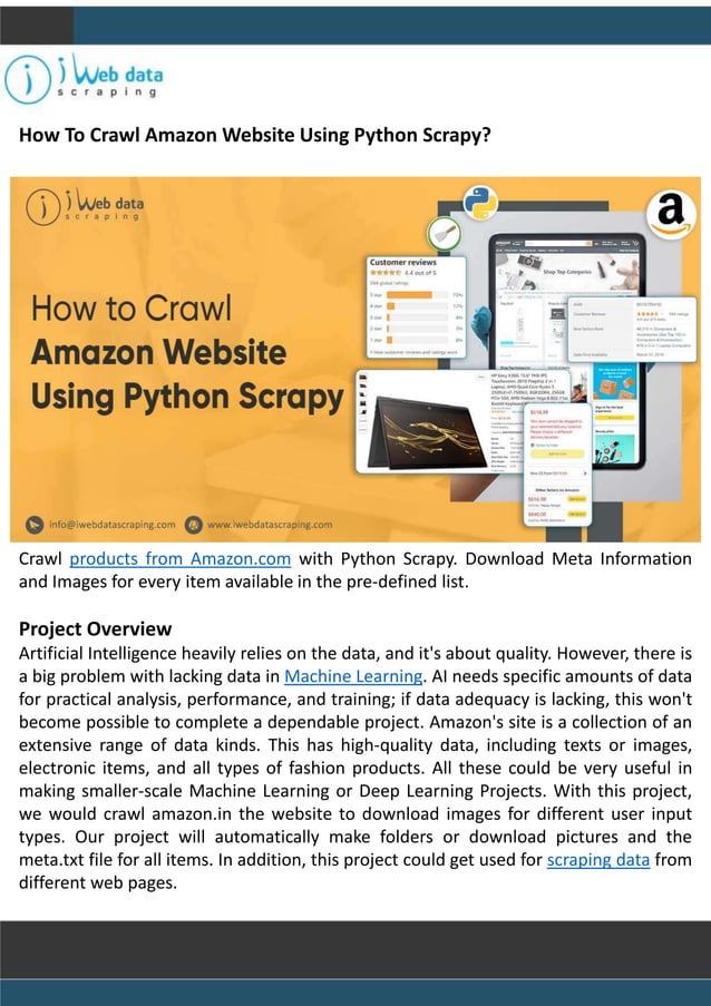 How To Crawl Amazon Website Using Python Scrap (1).pptx | Internet for Beginners | Internet