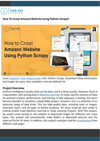 How To Crawl Amazon Website Using Python Scrapy.pdf