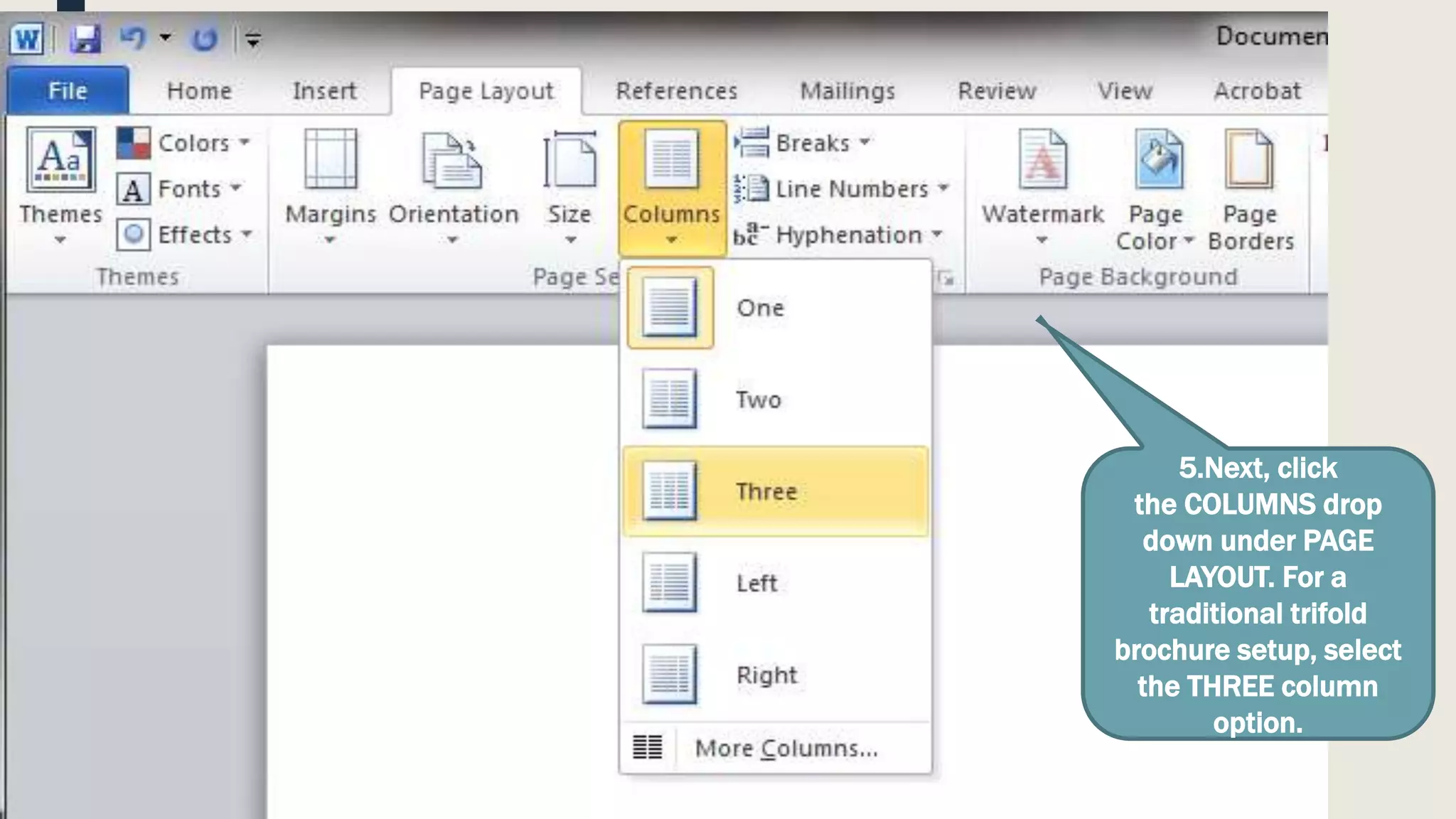 How to create a brochure in microsoft word | PPT