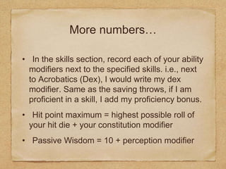 How to Create a Dungeons and Dragons Character | PPTX