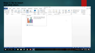 How to create a chart in word 2016 | PPT