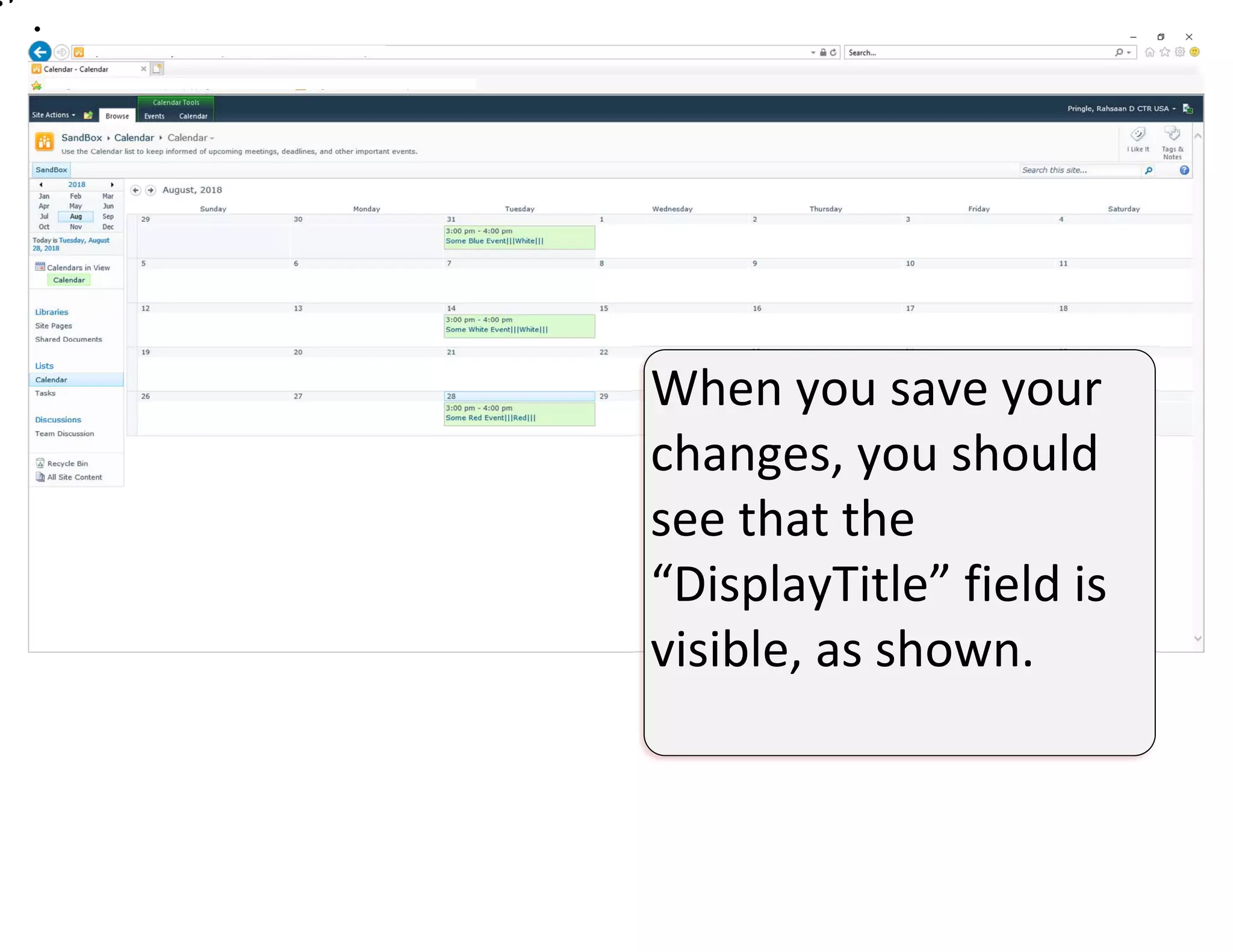 How to create a color coded calendar in share point 2010 | PPT