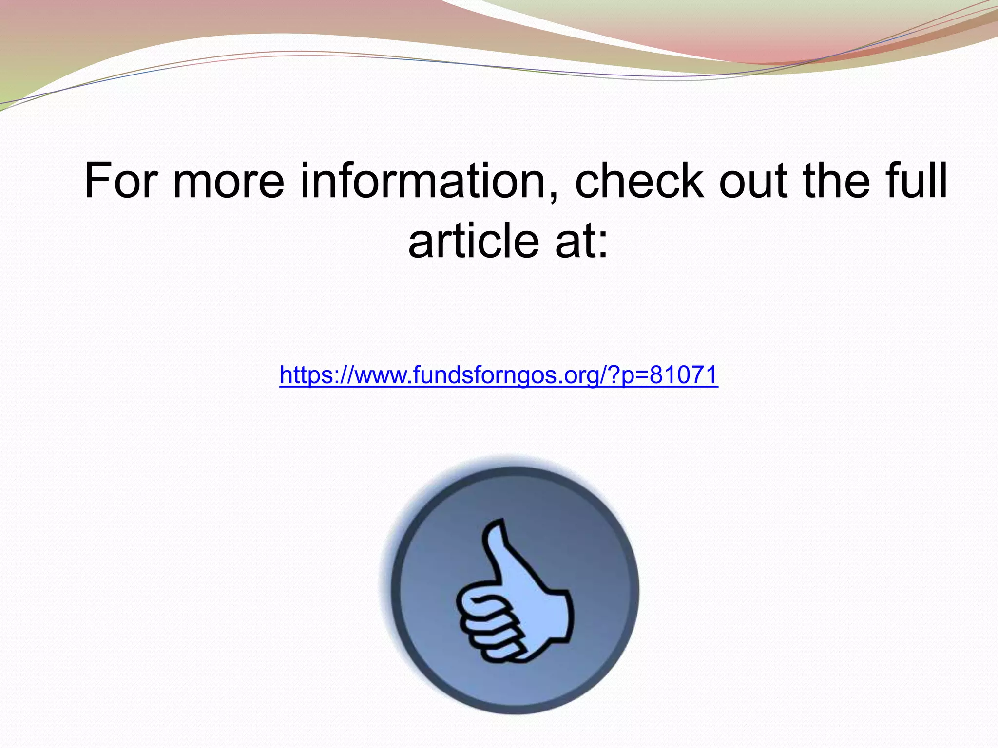 How to Create a Communications Plan for your NGO | PPTX