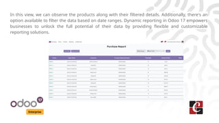 How to Create a Dynamic Report in Odoo 17 | PPT