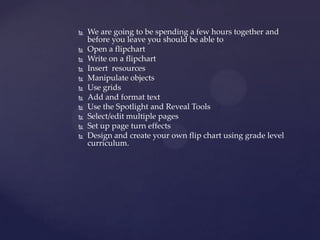 How to create a flipchart in activ inspire | PPTX