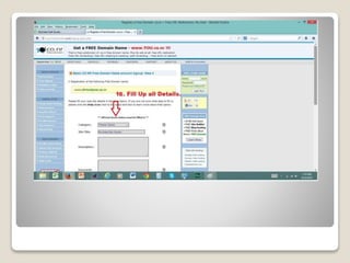How to create a free domian for website | PPTX