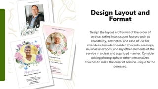 How to create a funeral order of service. | PDF