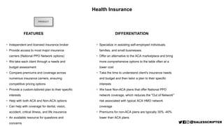 How to Create a Health Insurance Sales Script | PPTX