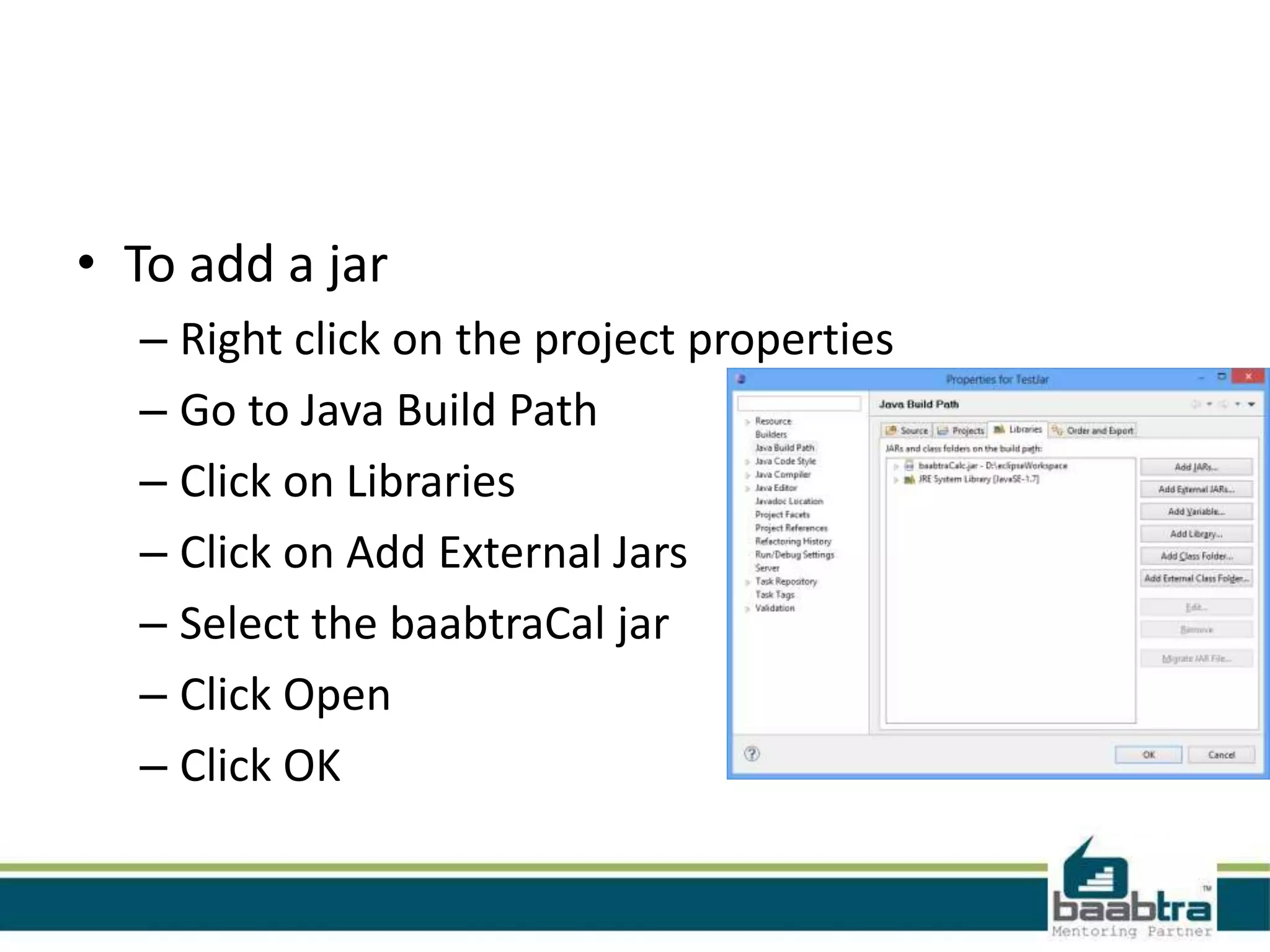 How to create a jar file using eclipse? | PPTX