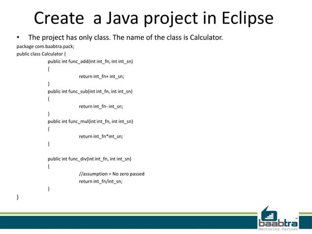 How to create a jar file using eclipse? | PPTX