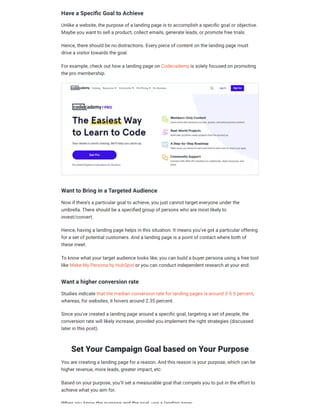 How to create a landing page | PDF