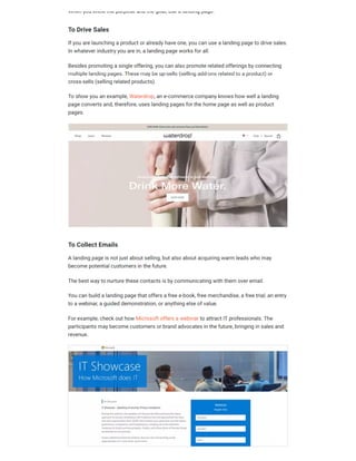 How to create a landing page | PDF