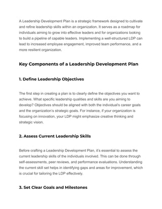 How to Create a Leadership Development Plan? | CIO Women Magazine | PDF