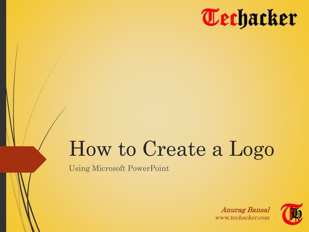 How to create a logo using Microsoft Powerpoint? | PPTX
