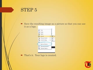 How to create a logo using Microsoft Powerpoint? | PPTX