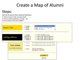 How to create a map of alumni distribution | PPTX
