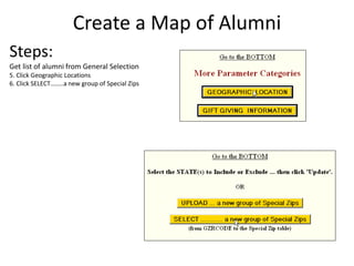 How to create a map of alumni distribution | PPTX