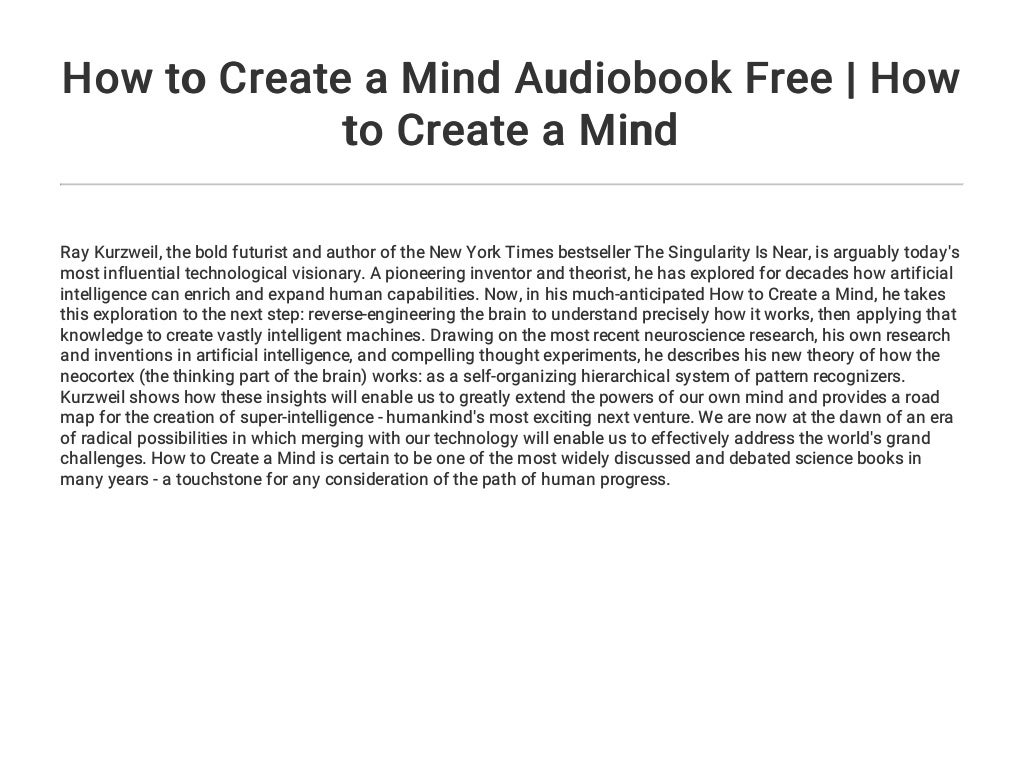How To Create A Mind Audiobook Free How To Create A Mind how-to-create-a-mind-audiobook-free-how-to-create-a-mind