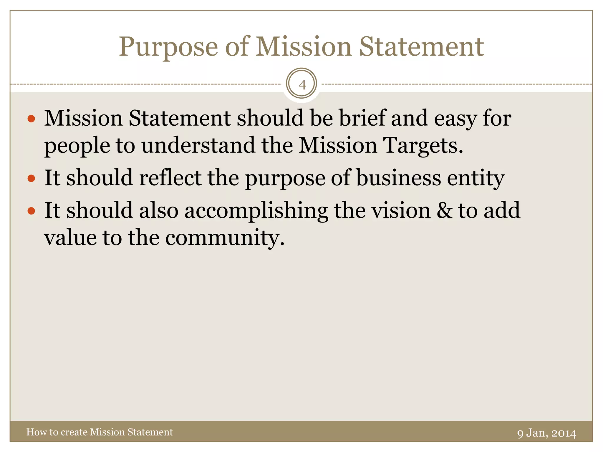 How to create a mission statement | PPTX