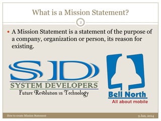 How to create a mission statement | PPTX