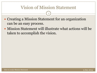 How to create a mission statement | PPTX