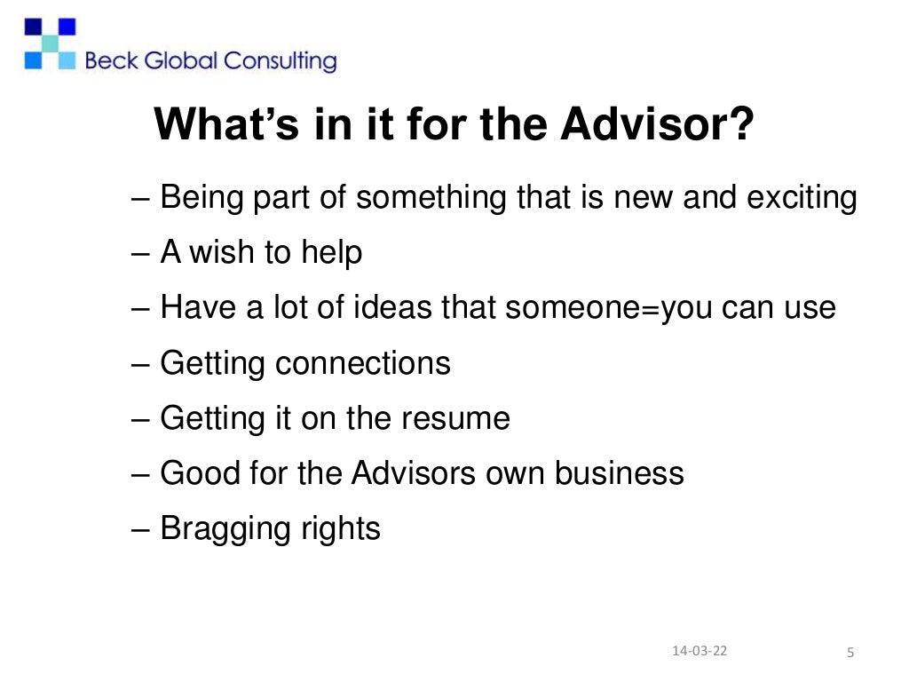 How to create an advisory board