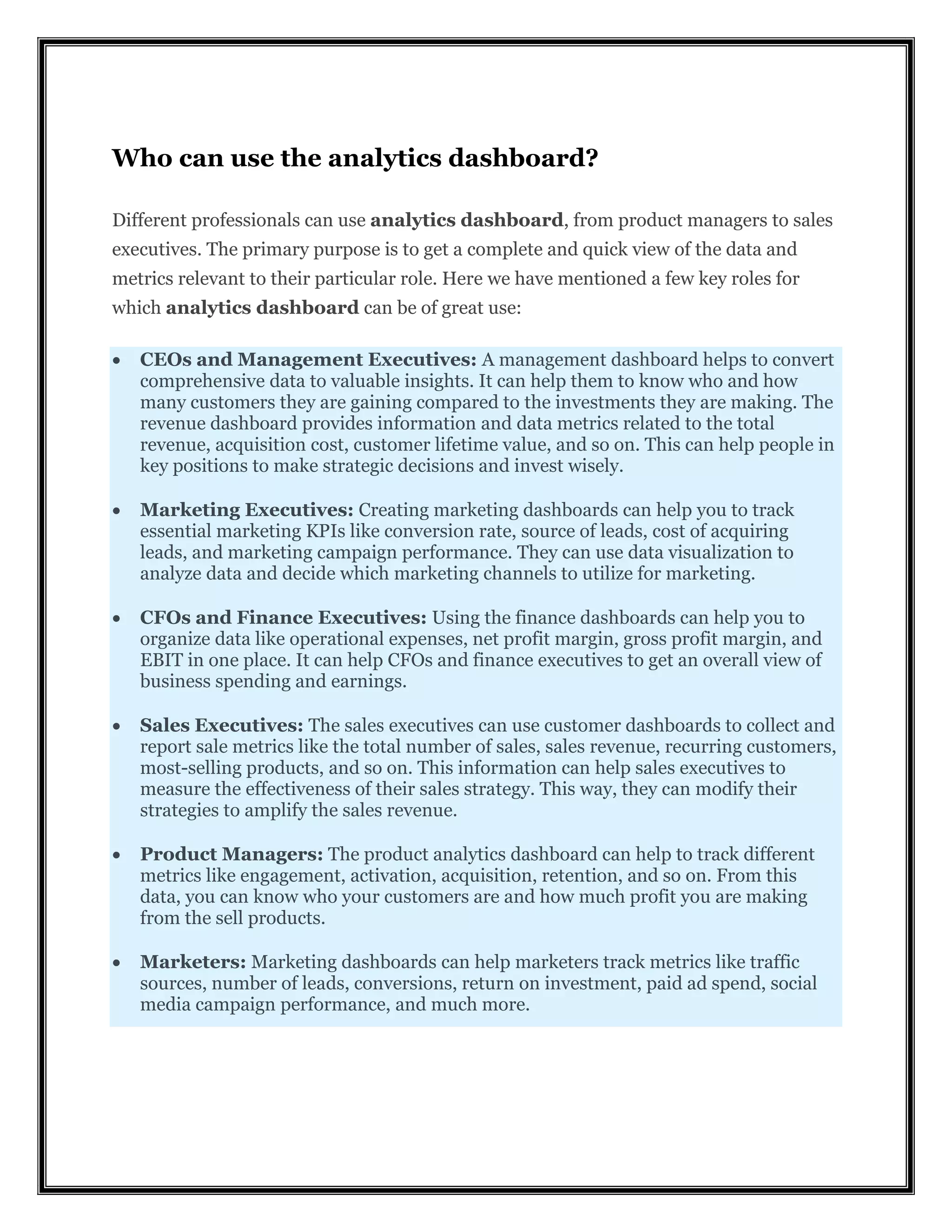 How to create an analytics dashboard (with examples).pdf