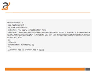 How to create an angular 2.0 application in liferay dxp to fetch the ootb advantages | PPT