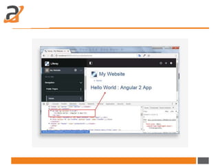 How to create an angular 2.0 application in liferay dxp to fetch the ootb advantages | PPT
