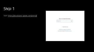 How to create an app developer account | PDF