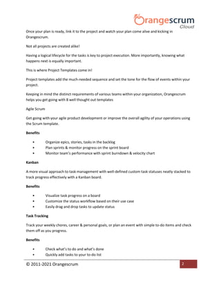How to create and organize projects in orangescrum | PDF