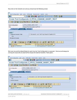 How to create_an_ecatt | PDF