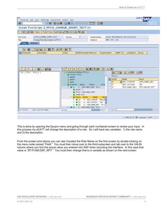How to create_an_ecatt | PDF