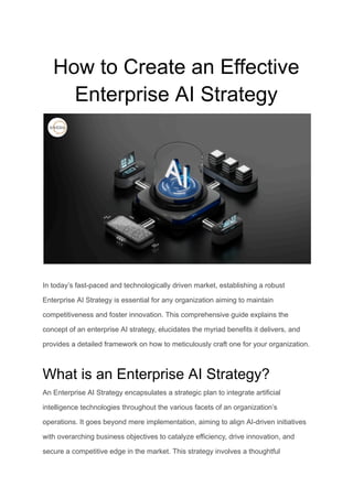 How to Create an Effective Enterprise AI Strategy.pdf | Technology Industry | Industries