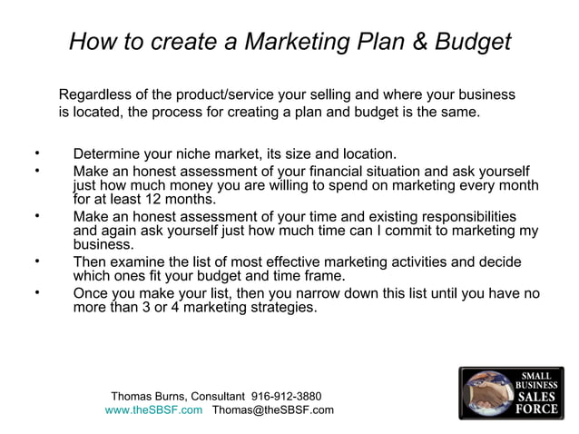 How to create an effective marketing plan | PPT