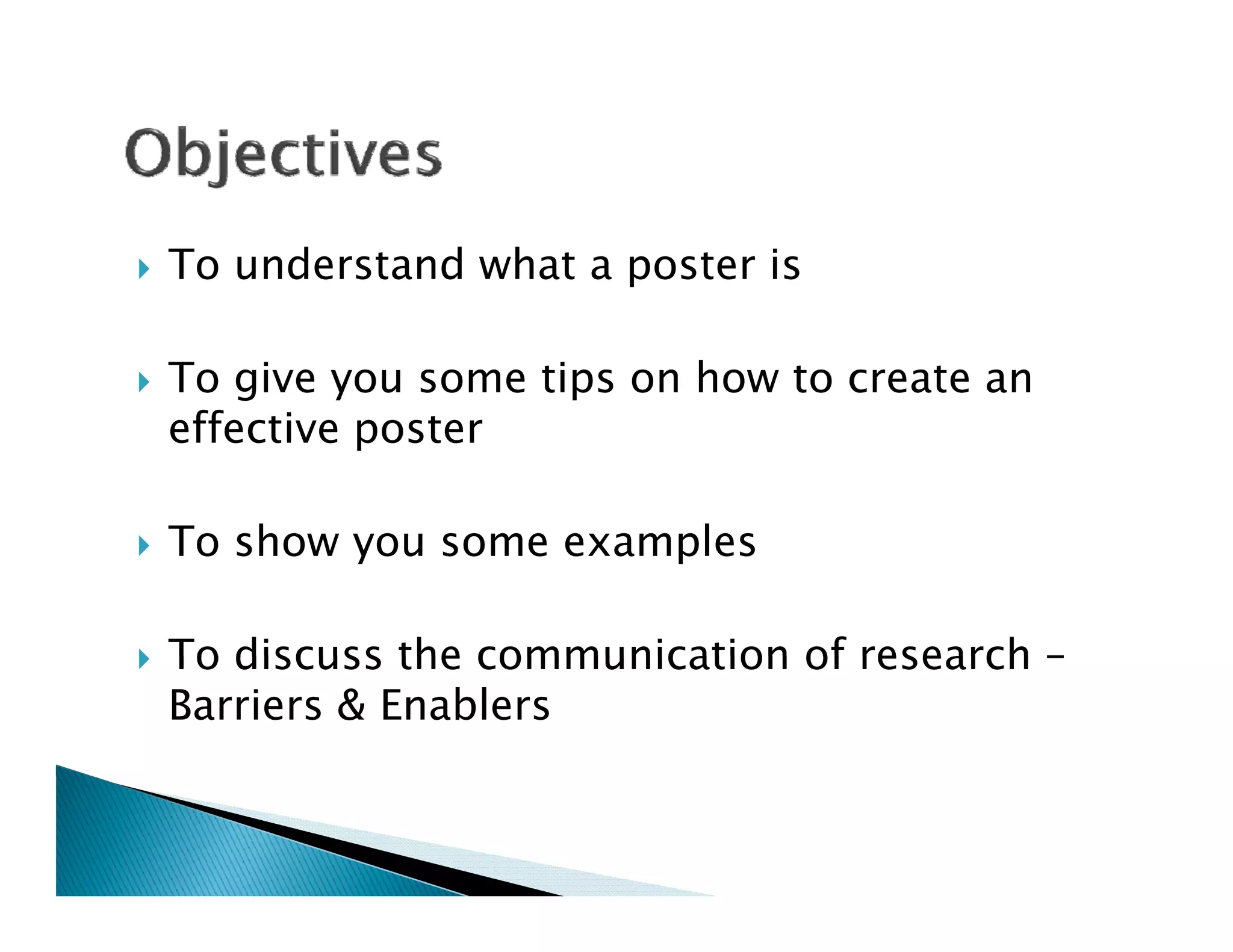 How to Create an Effective Poster Presentation: Guest Lecture by Maira ...