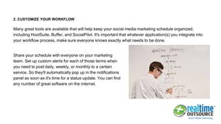 How to create an effective social media workflow and save time | PPTX
