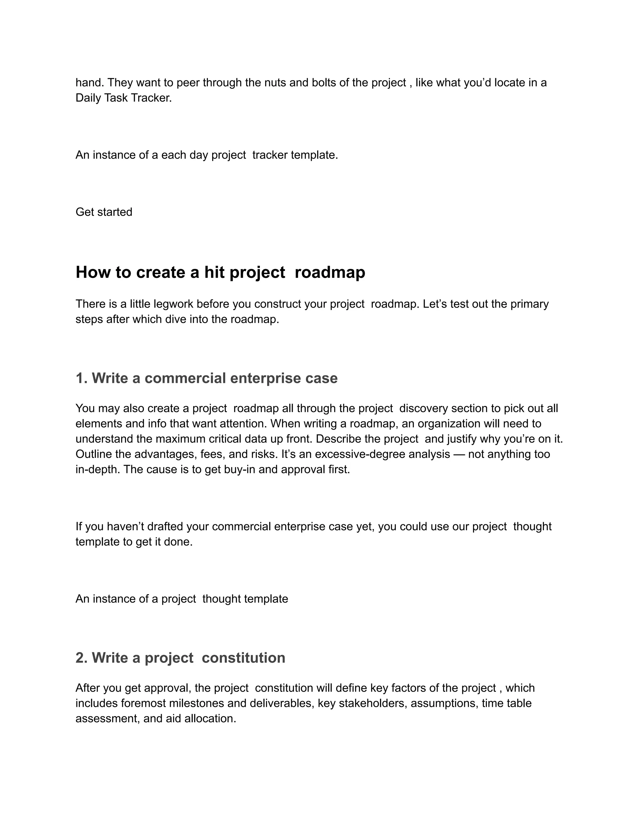 How to create an efficient project roadmap in 2022.pdf | Technology ...