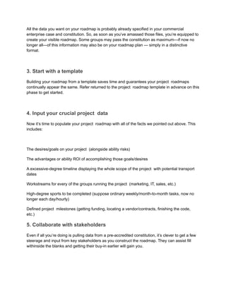 How to create an efficient project roadmap in 2022.pdf | Technology ...