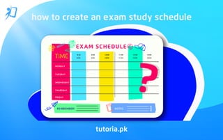 How to create an exam study schedule | PPT