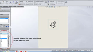 How to create an exploded view using Solidworks | PPTX