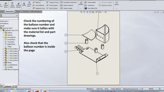 How to create an exploded view using Solidworks | PPTX