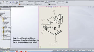 How to create an exploded view using Solidworks | PPTX