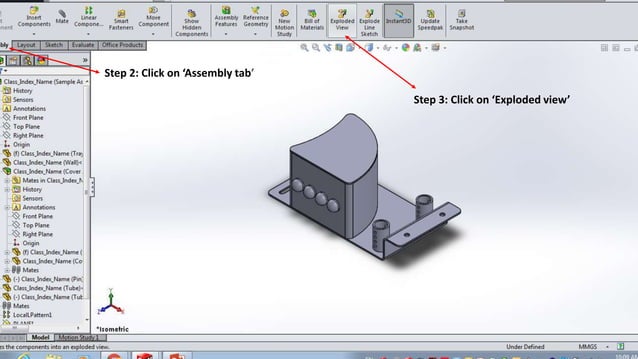 How to create an exploded view using Solidworks | PPT