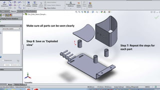 How to create an exploded view using Solidworks | PPTX
