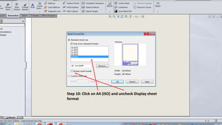 How to create an exploded view using Solidworks | PPTX