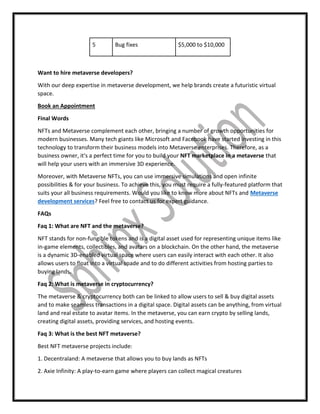 How to Create an NFT Marketplace in Metaverse.pdf | Computing | Technology & Computing