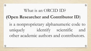 How to create an ORCID account? | PPSX