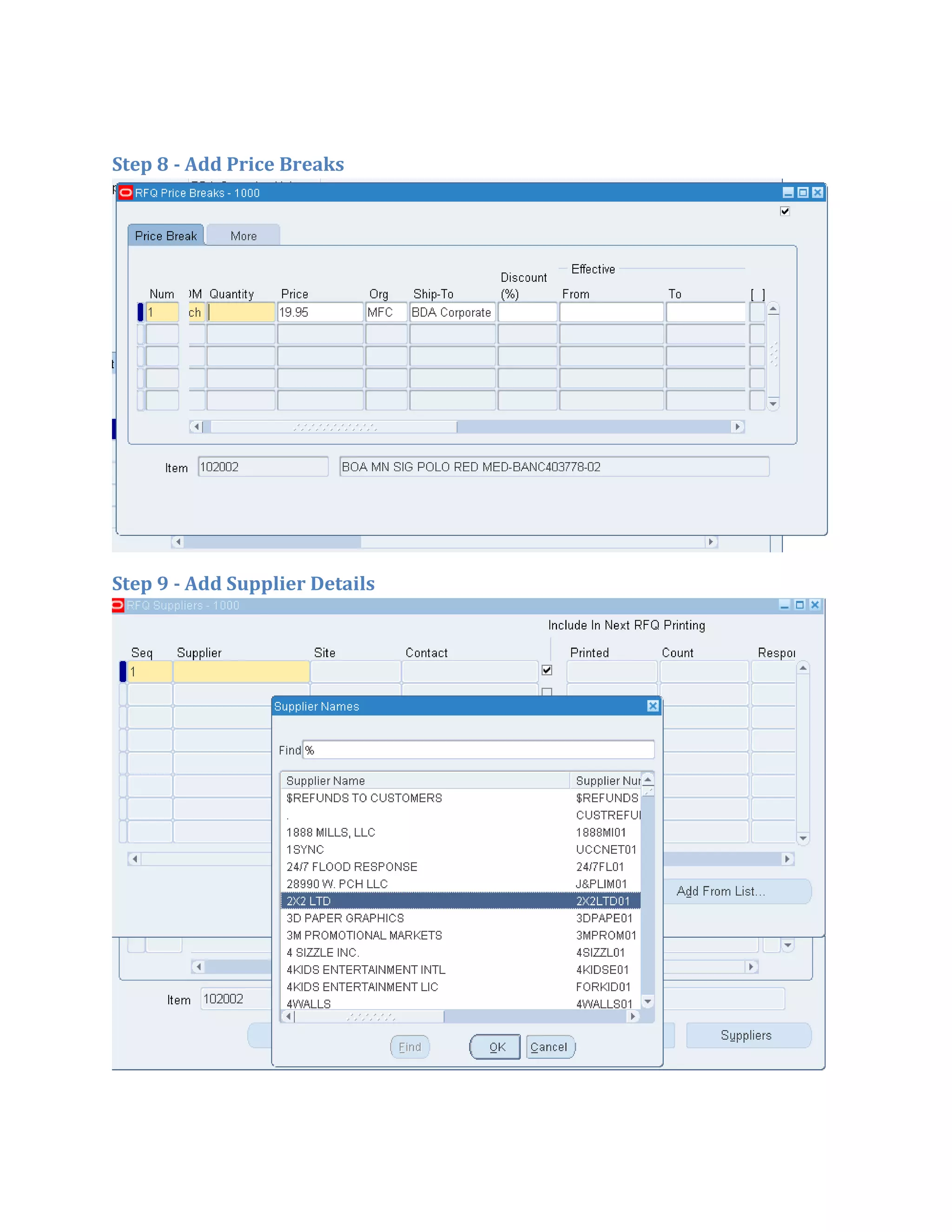 How to create an RFQ | DOCX | Technology & Computing