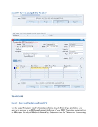 How to create an RFQ | DOCX | Technology & Computing
